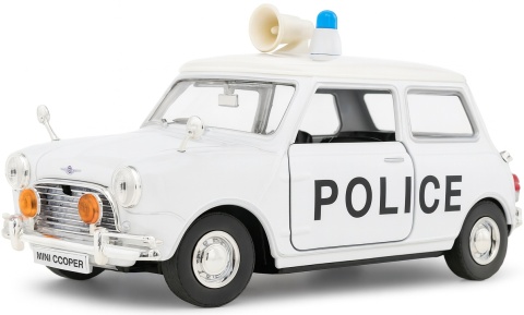 Morris Mini Cooper 1961-67 Police 1:18 model Motormax 79742 City ...
